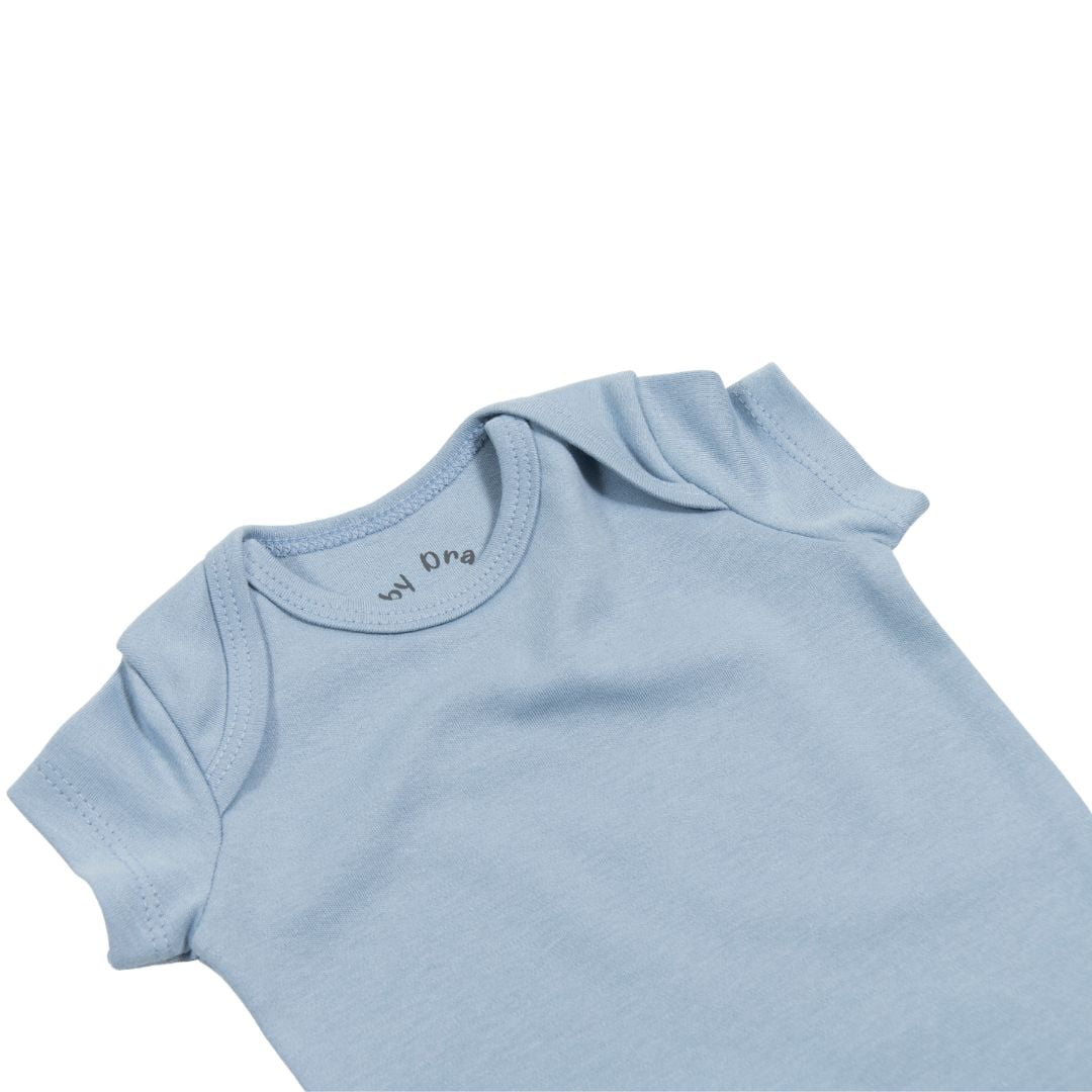 Body em suedine azul claro - Drapp